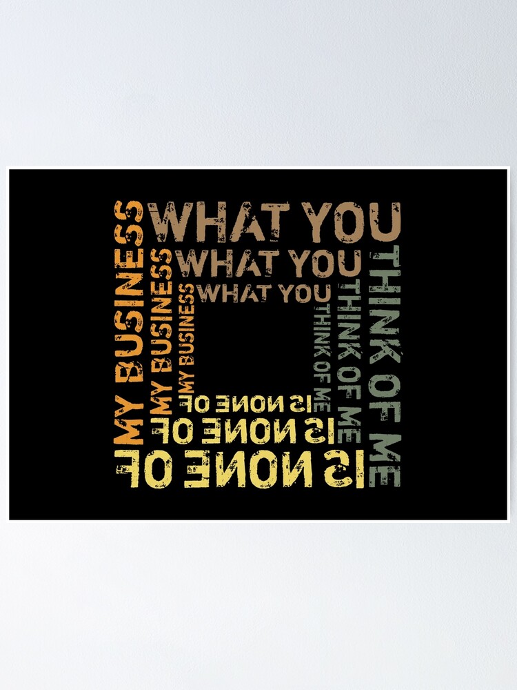 "Personal Character Quote - Grunge Design" Poster for Sale by WIZECROW ...