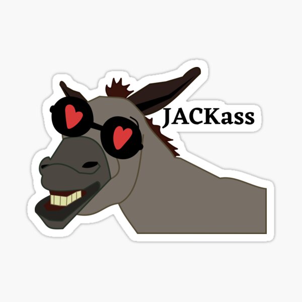 "jackass forever" Sticker for Sale by haggai | Redbubble