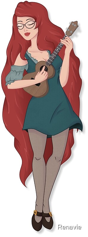 "Red-Headed Bard" by Renavie | Redbubble