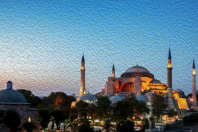 "Hadia Sophia in Faux Oil" by Rob Chiarolli | Redbubble