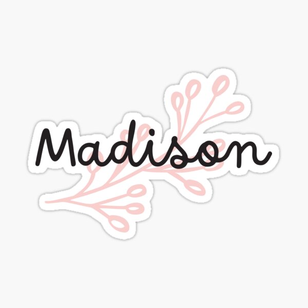 "Madison" Sticker for Sale by jafio | Redbubble