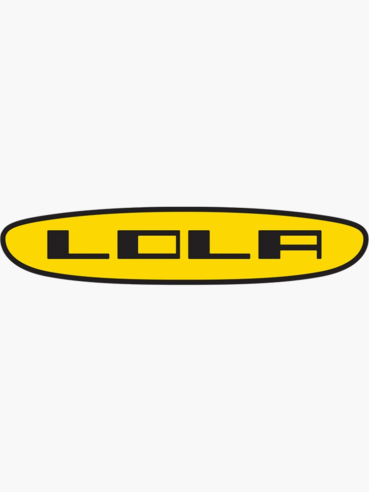 "Lola Racing cars 1960&s logo - black Essential T-Shirt" Sticker for ...