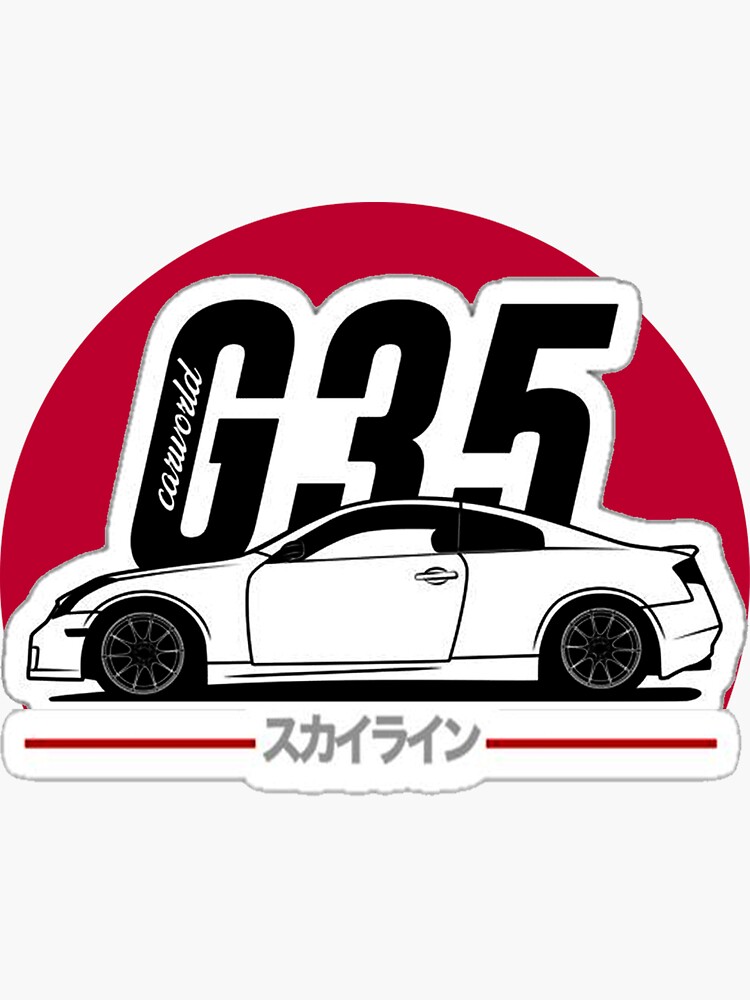 "G35 JDM Classic T-Shirt" Sticker for Sale by crewneckk | Redbubble