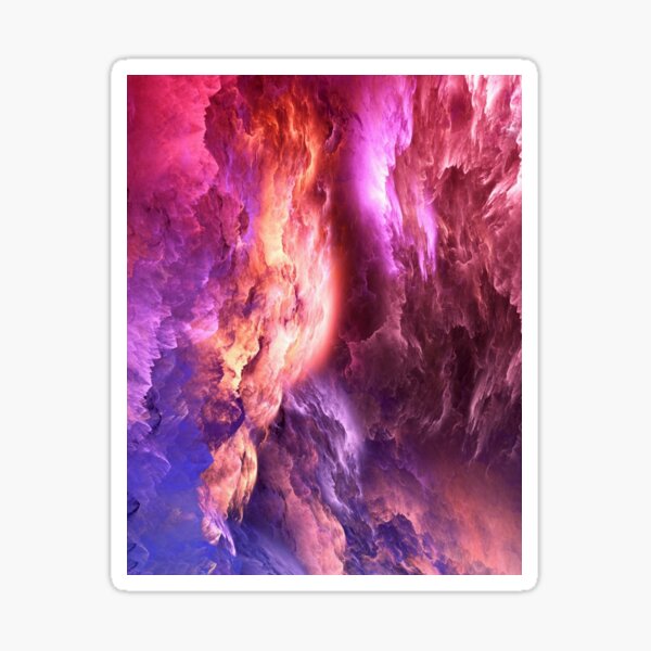 "dangerous nebula" Sticker by MikhailChips | Redbubble