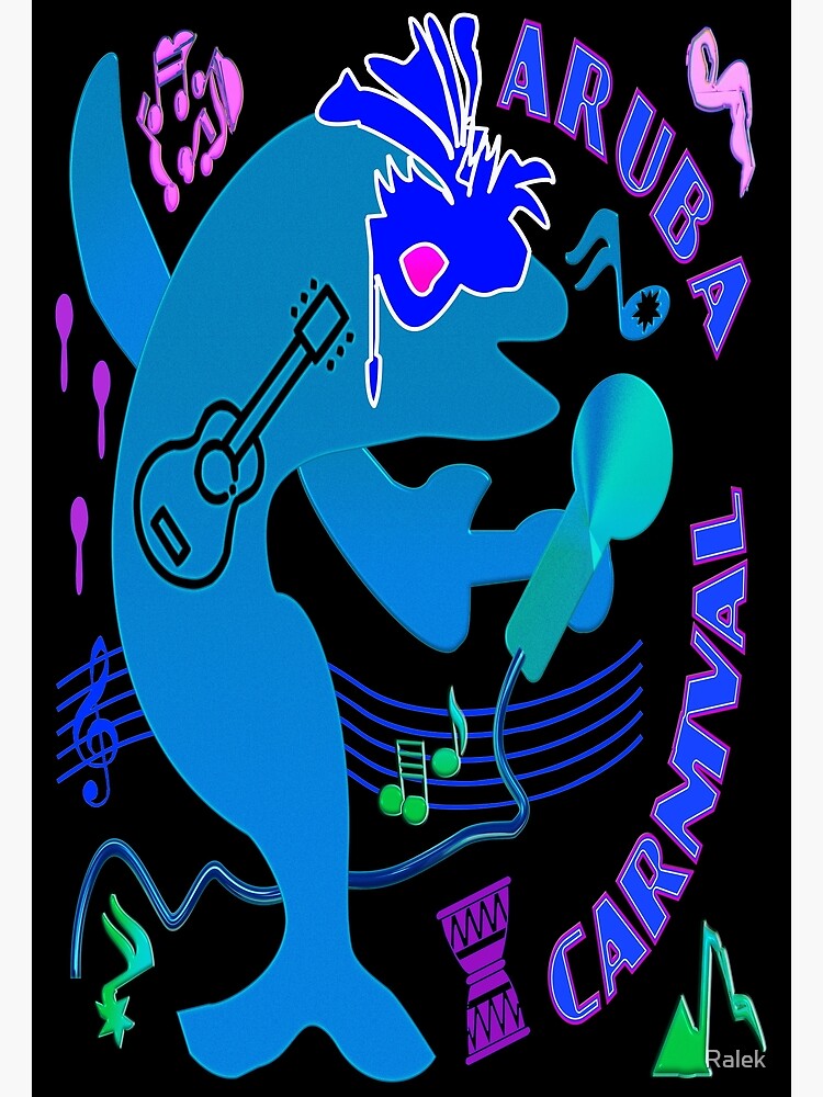 Póster «FELIZ CARNAVAL CON LOS DELFINES EN ARUBA - UNA ISLA FELIZ ...