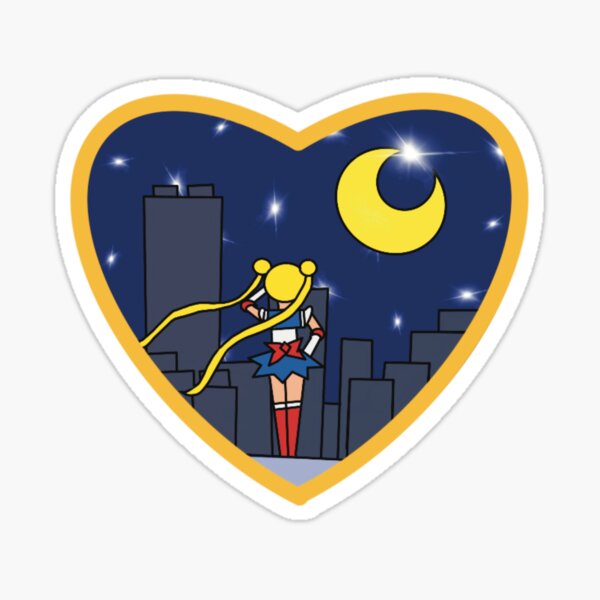 "Moonlight Senshi" Sticker for Sale by VexingBunny | Redbubble