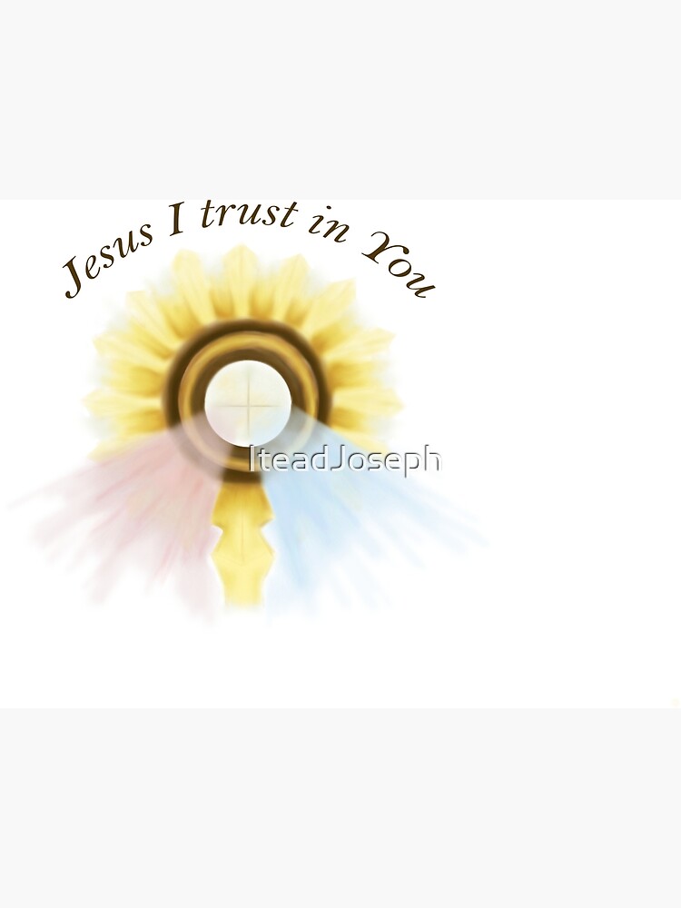 "Divine Mercy Monstrance" Poster by IteadJoseph | Redbubble