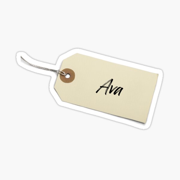 "Ava - tagged" Sticker by jafio | Redbubble