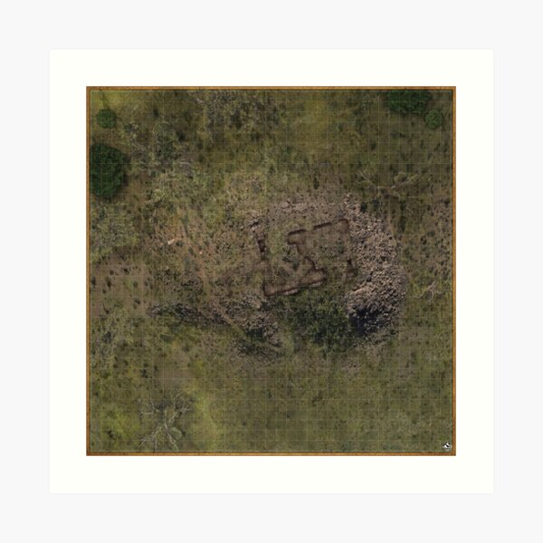"Ancient Barrow Mound Battle Map for Tabletop Gaming RPG Minatures" Art ...