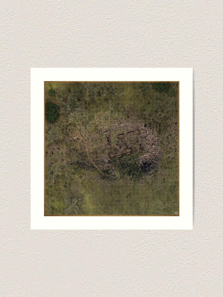 "Ancient Barrow Mound Battle Map for Tabletop Gaming RPG Minatures" Art ...