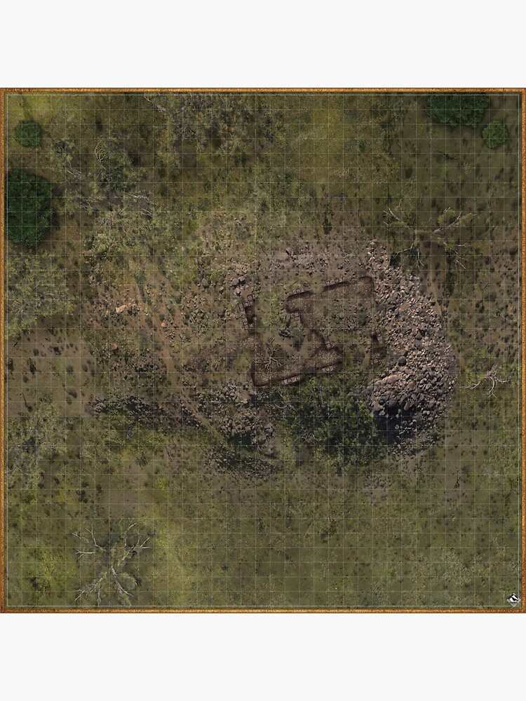 "Ancient Barrow Mound Battle Map for Tabletop Gaming RPG Minatures ...