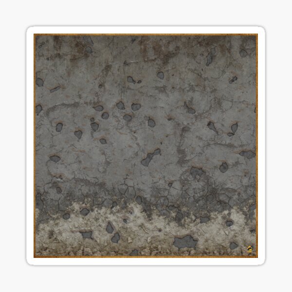 "Asphalt and Concrete Battle Map for Table Top RPG Miniatures" Sticker ...