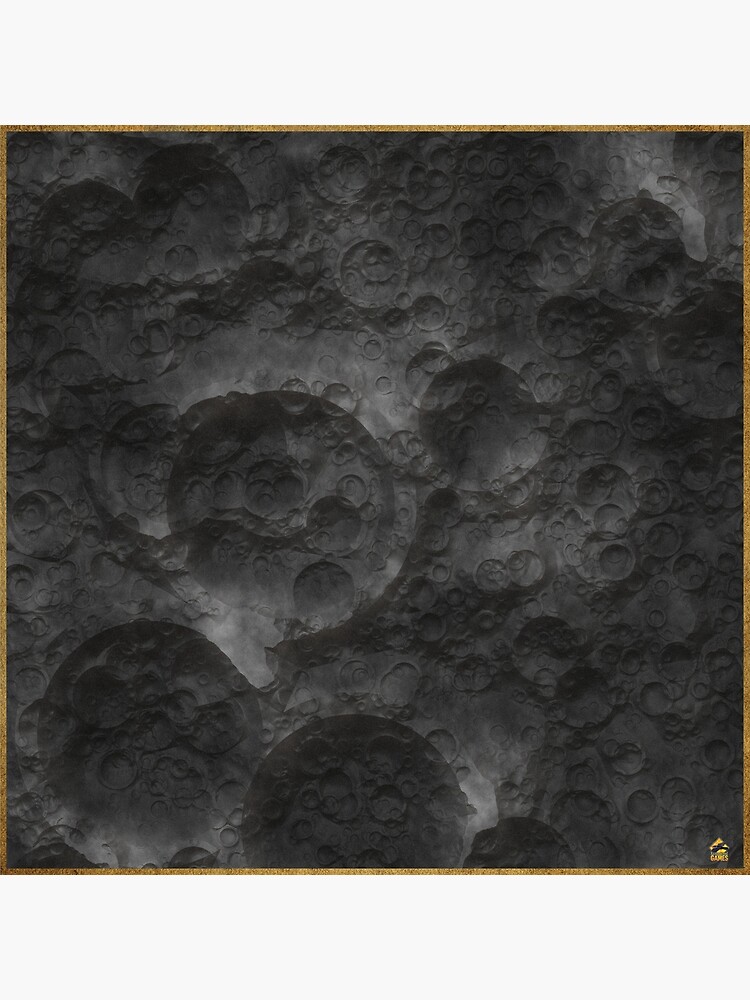 "Moon Craters or Asteroid Battle Map for Table Top Miniatures RPG Space ...