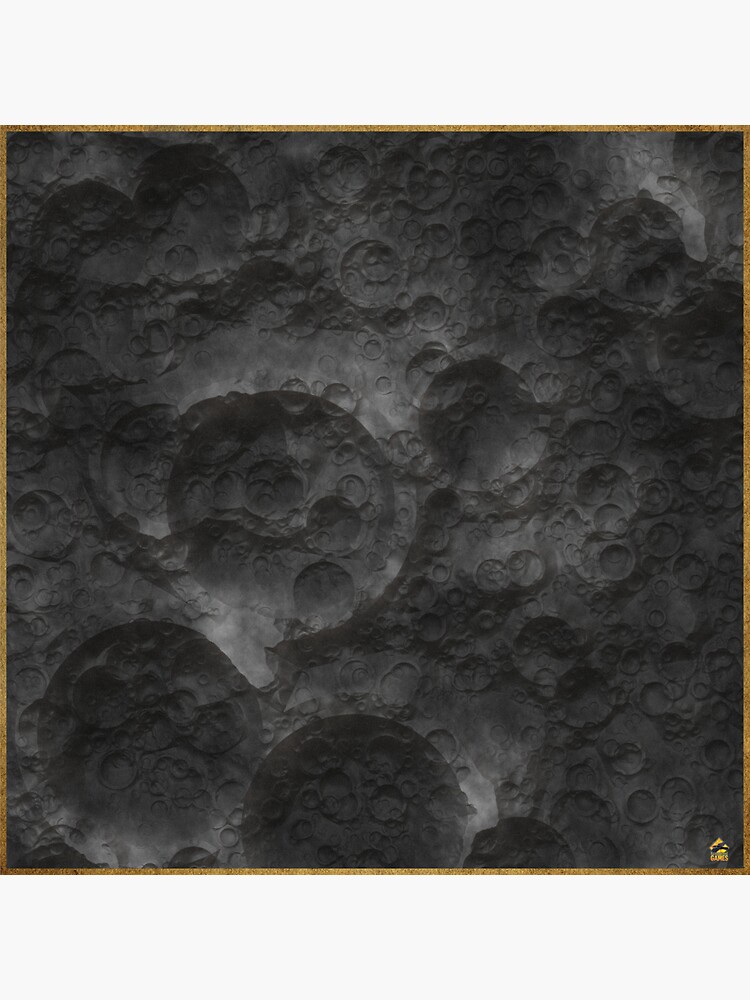 "Moon Craters or Asteroid Battle Map for Table Top Miniatures RPG Space ...
