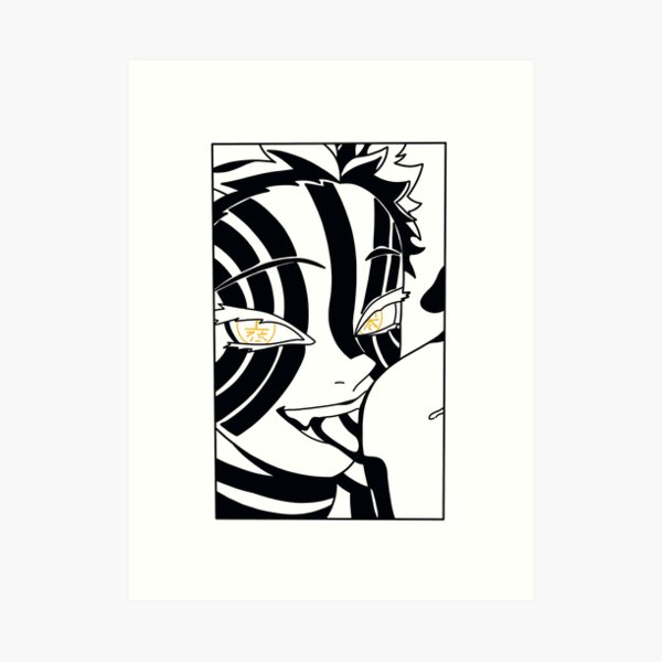 "Demon Slayer Akaza" Art Print for Sale by AmelieLacroix | Redbubble