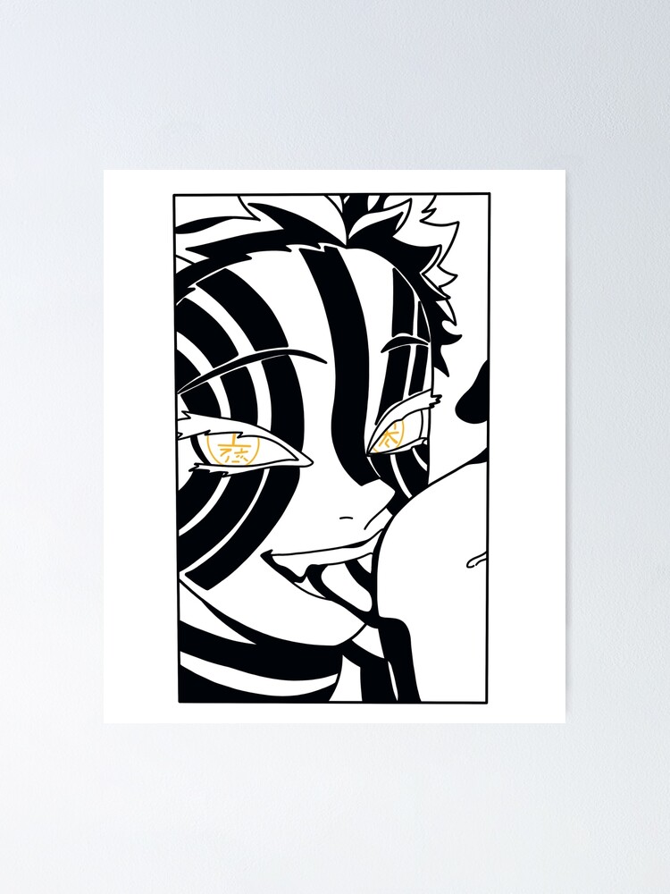 "Demon Slayer Akaza" Poster by AmelieLacroix | Redbubble