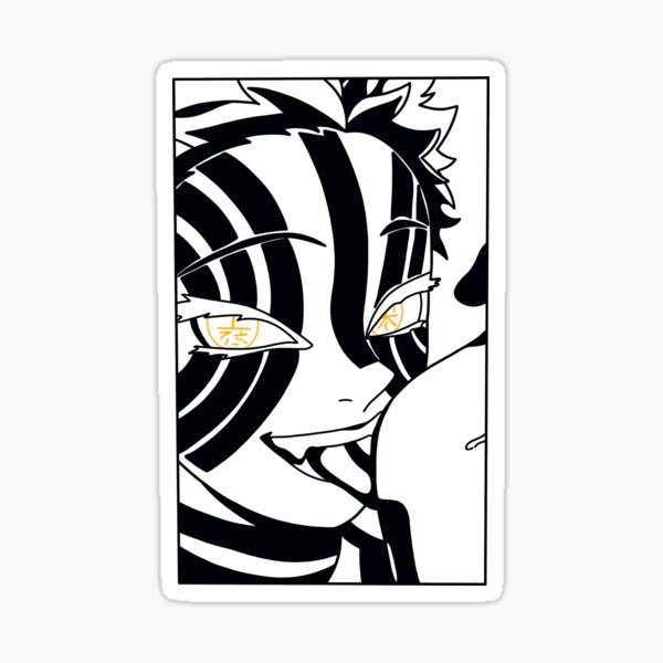 "Demon Slayer Akaza" Sticker by AmelieLacroix | Redbubble