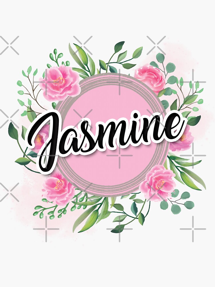 "Jasmine name" Sticker by badinboow | Redbubble
