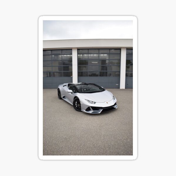 "Lamborghini Huracán Evo Spyder" Sticker for Sale by Dutchcarphoto ...