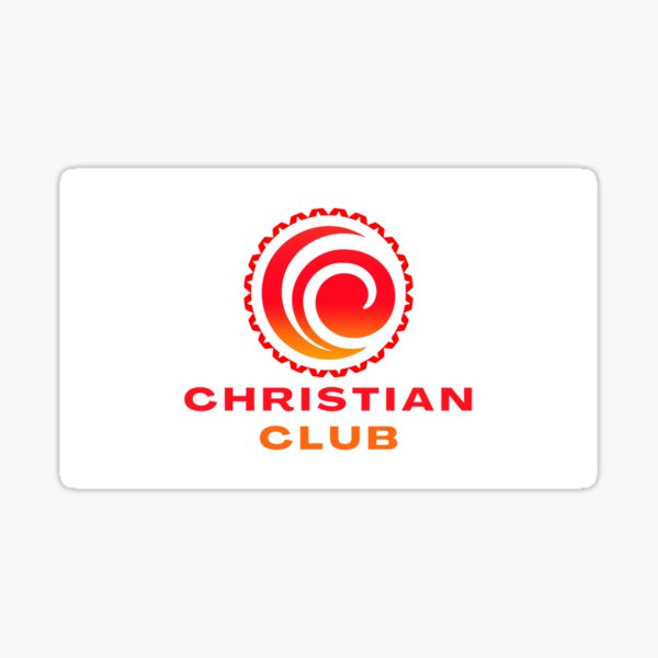 "Christian club" Sticker for Sale by DesignDreami | Redbubble