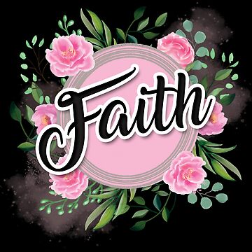 "faith name" Sticker for Sale by badinboow | Redbubble