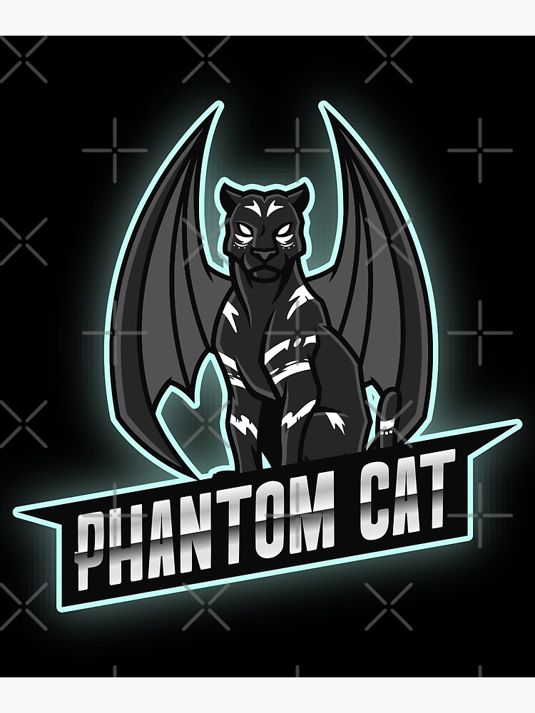 "THE PHANTOM CAT GARGOYLE WINGED" Poster for Sale by Myth-Inspired ...