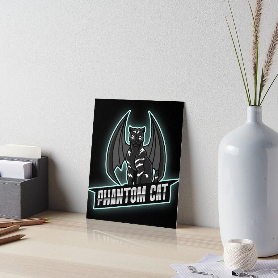 "THE PHANTOM CAT GARGOYLE WINGED" Art Board Print by Myth-Inspired ...