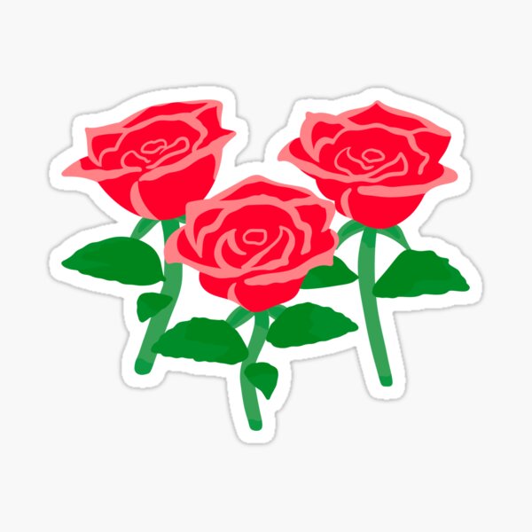 "ACNH Red Rose" Sticker for Sale by txiga | Redbubble
