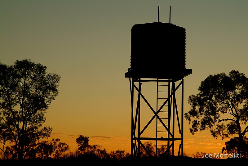"Outback Water Tank,N.T." by Joe Mortelliti | Redbubble