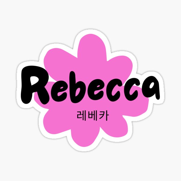 "Rebecca" Sticker for Sale by NylexArts2 | Redbubble
