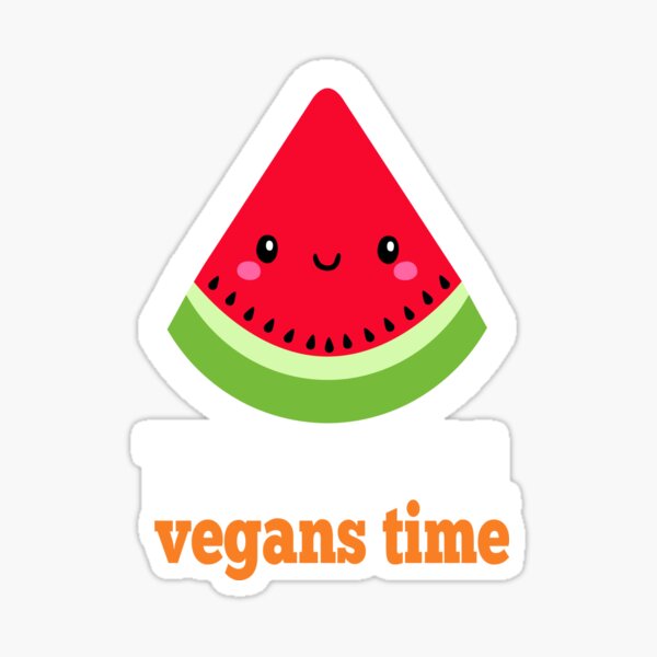 "Delightful Time Of Cute Tropical Vegans Quote 2022" Sticker by ...