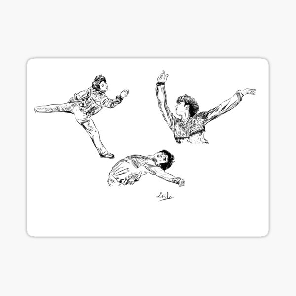 "Cha Jun-hwan Olympic Ice Skater Fate of the Clockmaker" Sticker for ...