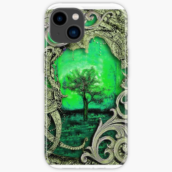 "Mythical Gilded Green Enchanted Tree" iPhone Case for Sale by ...