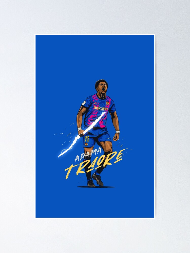 "Adama Traore illustration" Poster for Sale by farqaleitart | Redbubble
