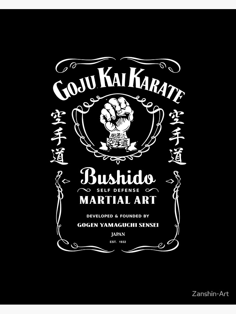 "Vintage Goju Kai Karate Retro Martial Arts Budo Design" Poster for ...