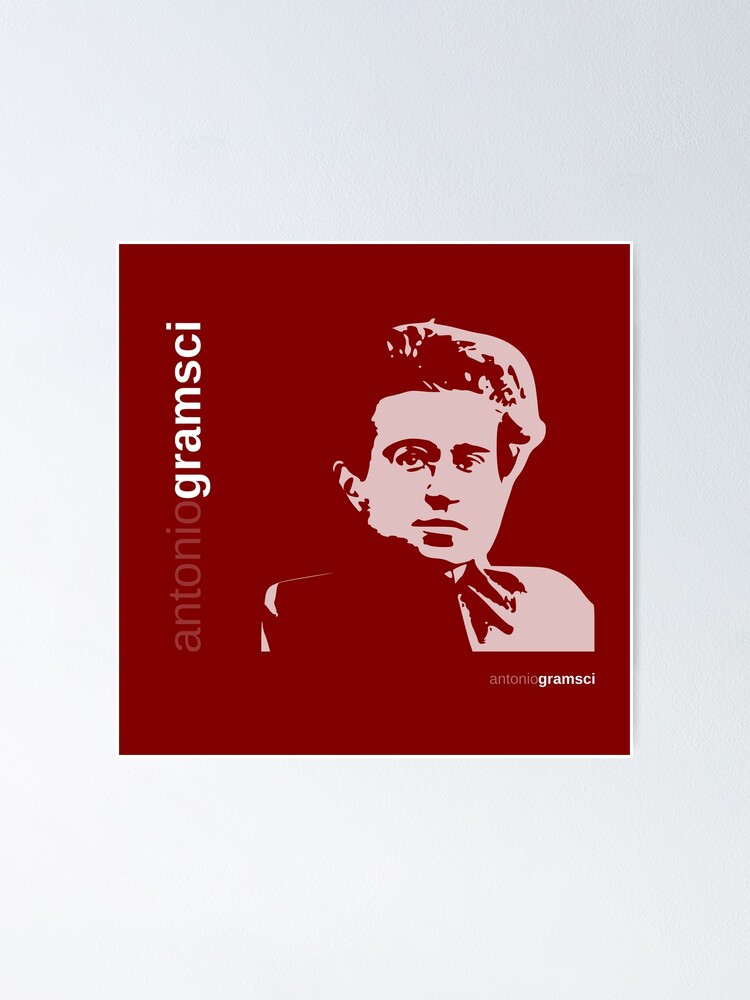 "Klassisches Poster von Antonio Gramsci (rot)" Poster von CMYKStudio ...
