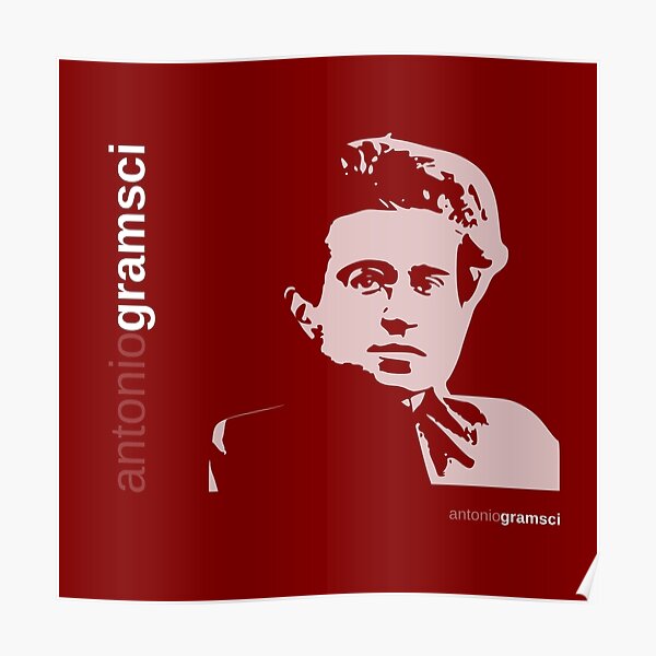 "Klassisches Poster von Antonio Gramsci (rot)" Poster von CMYKStudio ...