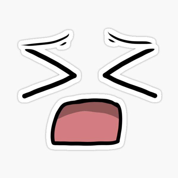 "XD Face" Sticker for Sale by Nyamelon | Redbubble