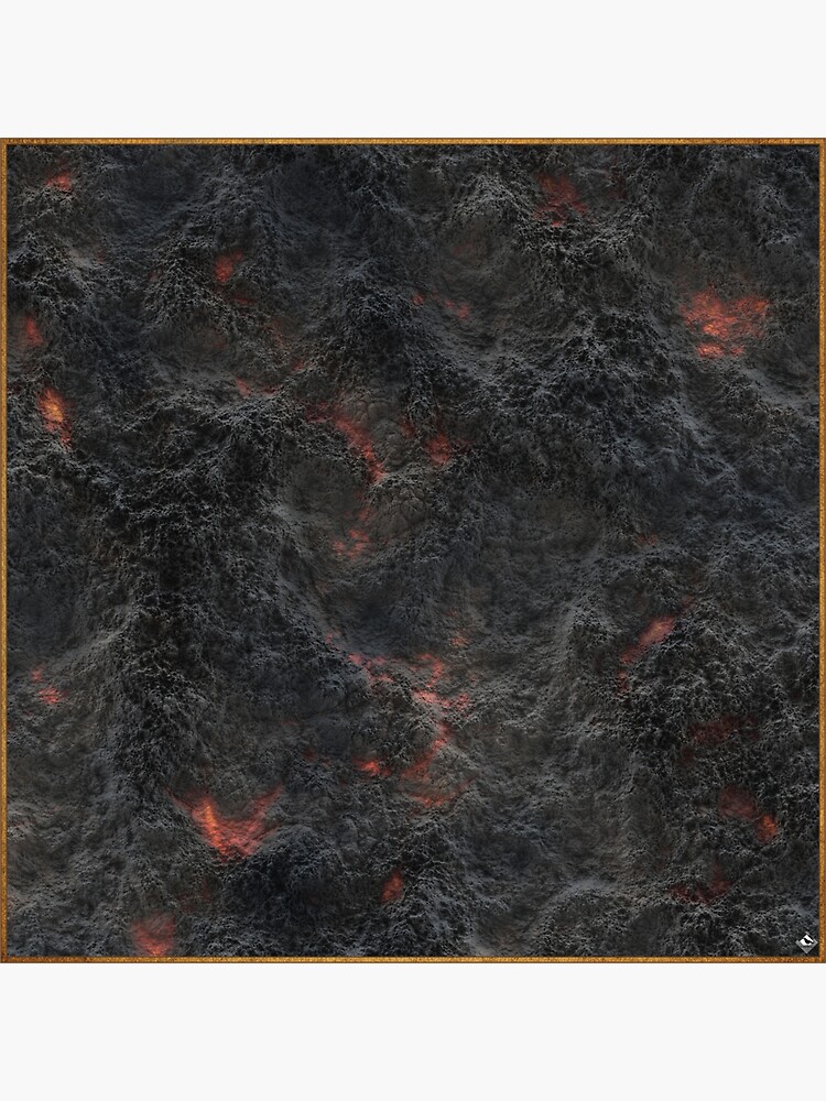 Pegatina «Lava Fields Design 001 Battle Map Table Top Miniatura RPG ...