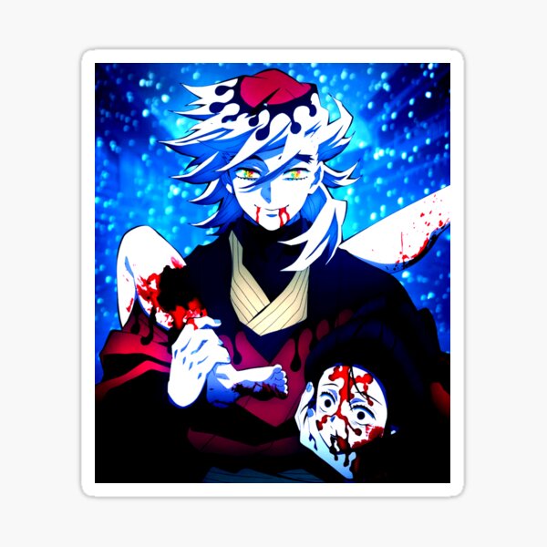 "upper rank two demon doma kimetsu no yaiba" Sticker by oussehille ...