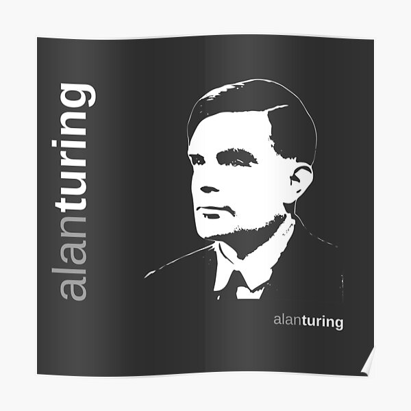 "Classic Alan Turing poster" Poster for Sale by CMYKStudio | Redbubble