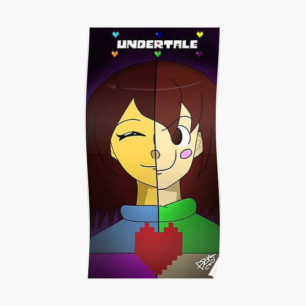 "Frisk V.S. Chara UnderTale" Poster for Sale by DazeZ | Redbubble