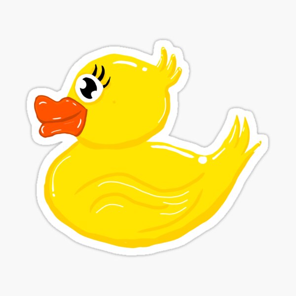 "Rubber Duck print Royal blue" Sticker for Sale by DemonicGloom | Redbubble