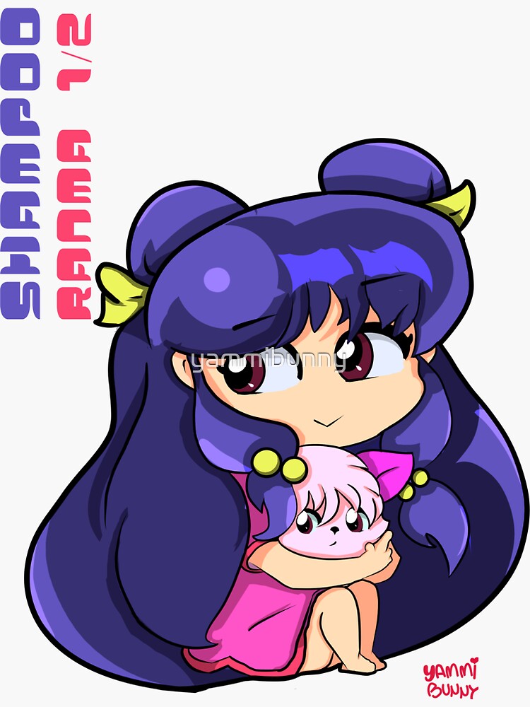 "Shampoo Ranma 1/2 Fan art " Sticker for Sale by yammibunny | Redbubble