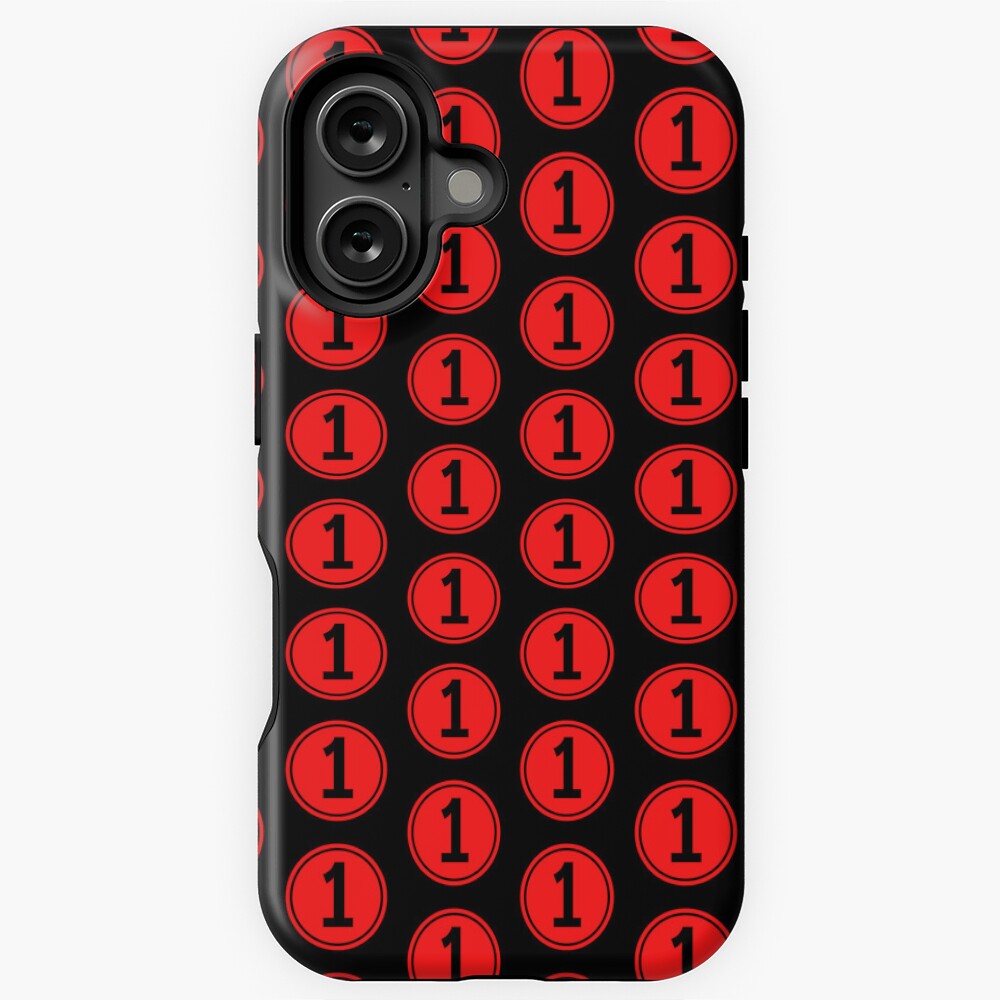 "Big Red Dot Number 1" Sticker for Sale by nocap82 | Redbubble