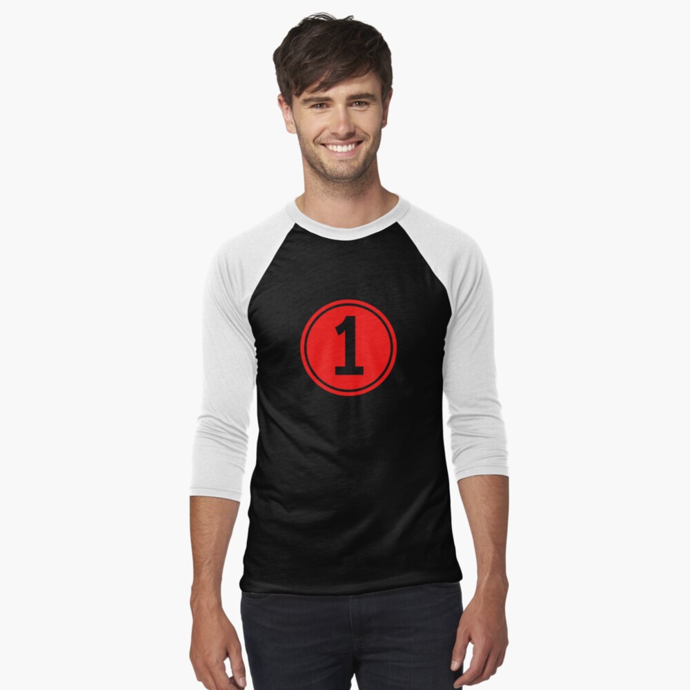 "Big Red Dot Number 1" Sticker for Sale by nocap82 | Redbubble