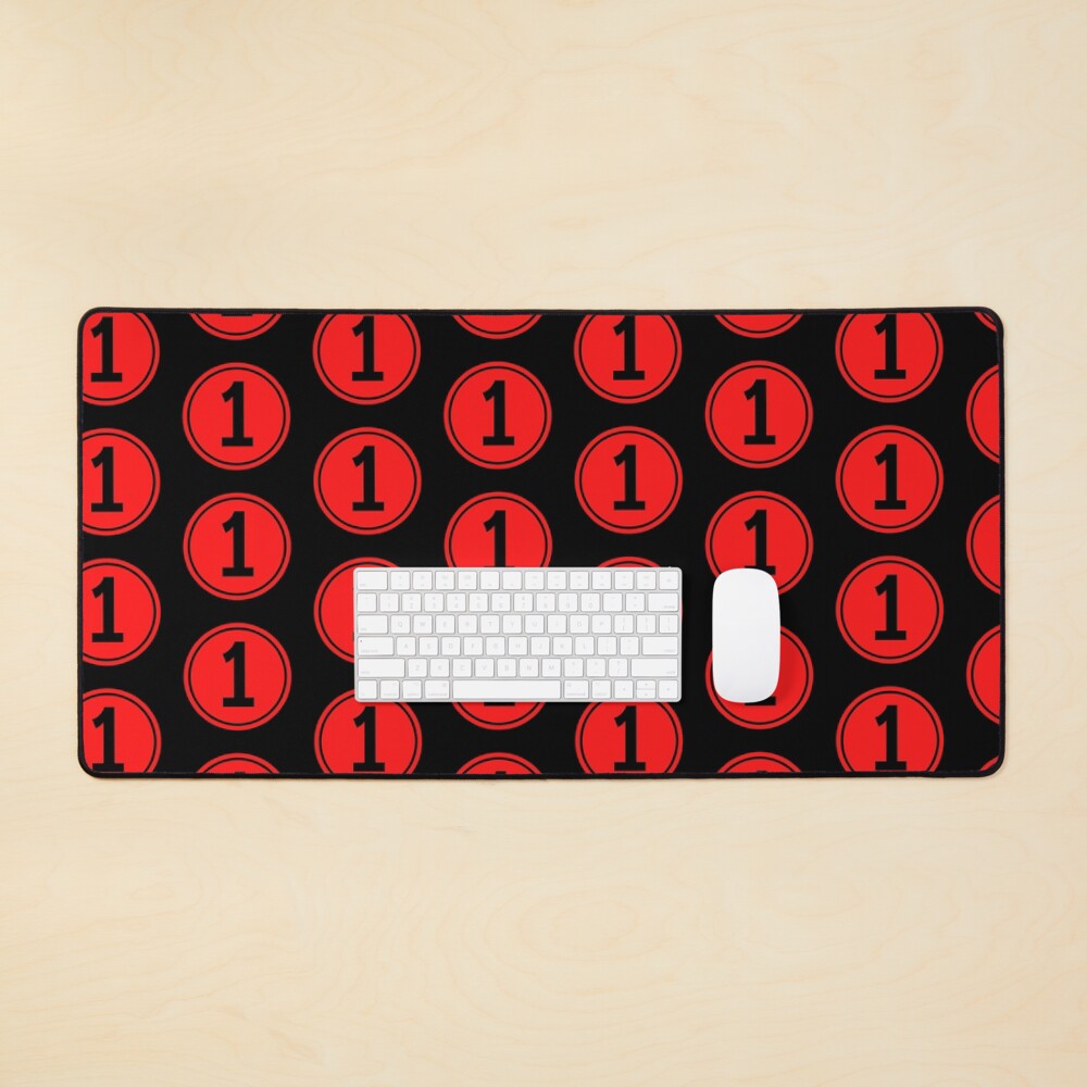 "Big Red Dot Number 1" Sticker for Sale by nocap82 | Redbubble