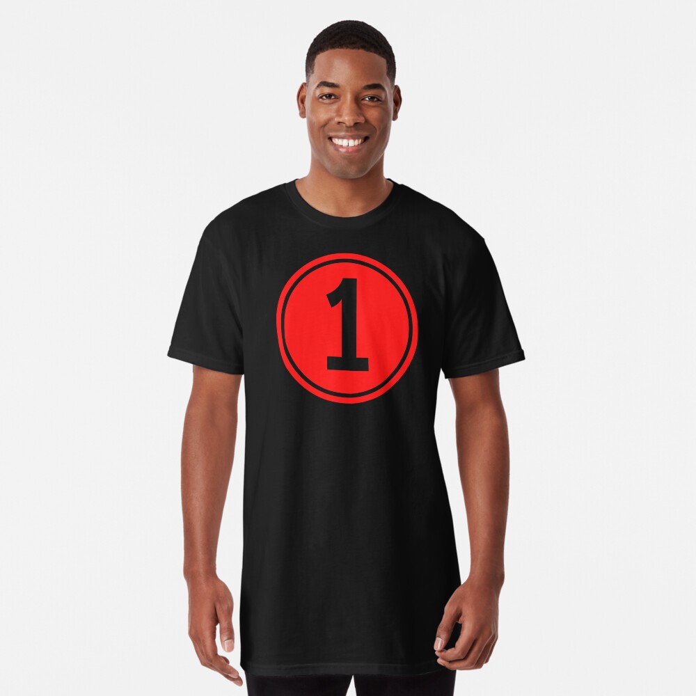 "Big Red Dot Number 1" Sticker for Sale by nocap82 | Redbubble
