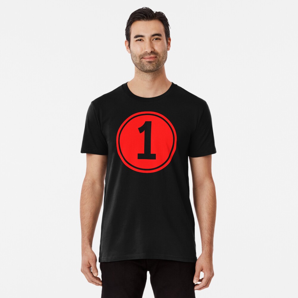 "Big Red Dot Number 1" Sticker for Sale by nocap82 | Redbubble
