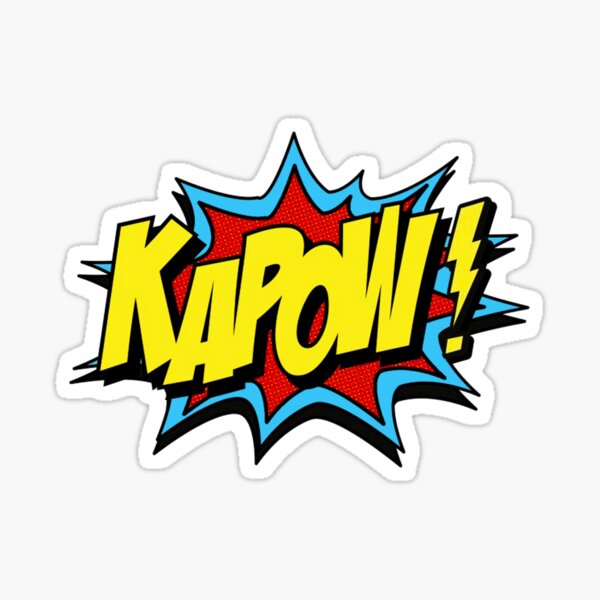 "Kapow" Sticker for Sale by DForss | Redbubble